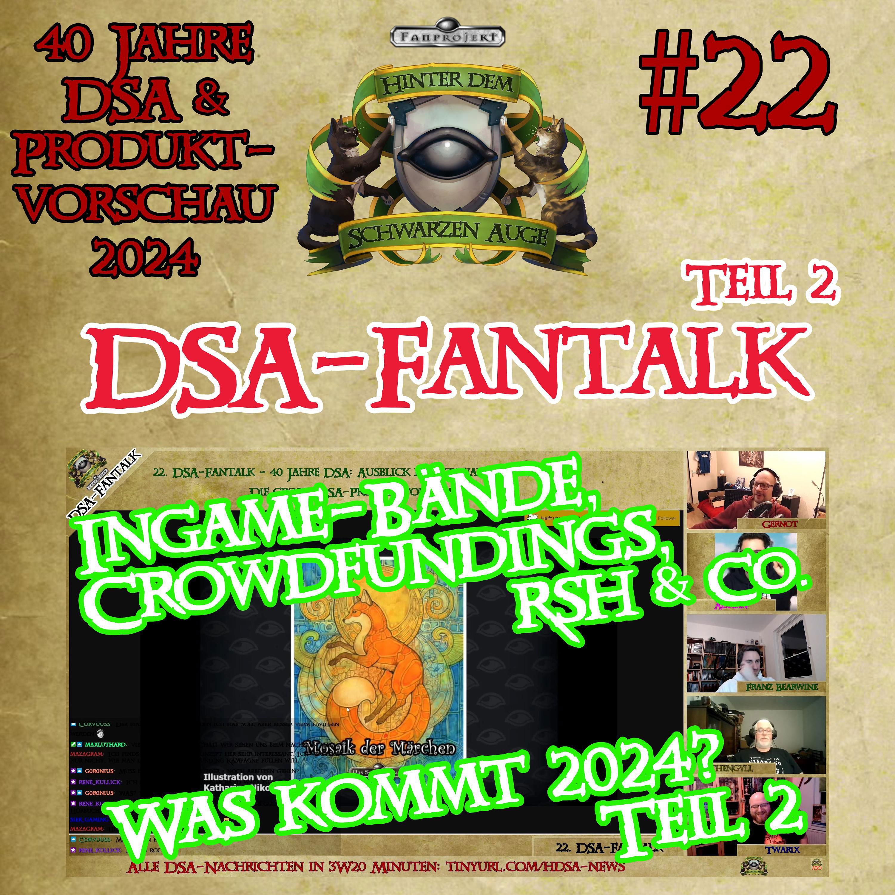 40 Jahre DSA: Ausblick ins Schwarze Auge 2024/Die große DSA-Produktvorschau Teil 2 (22. DSA ...